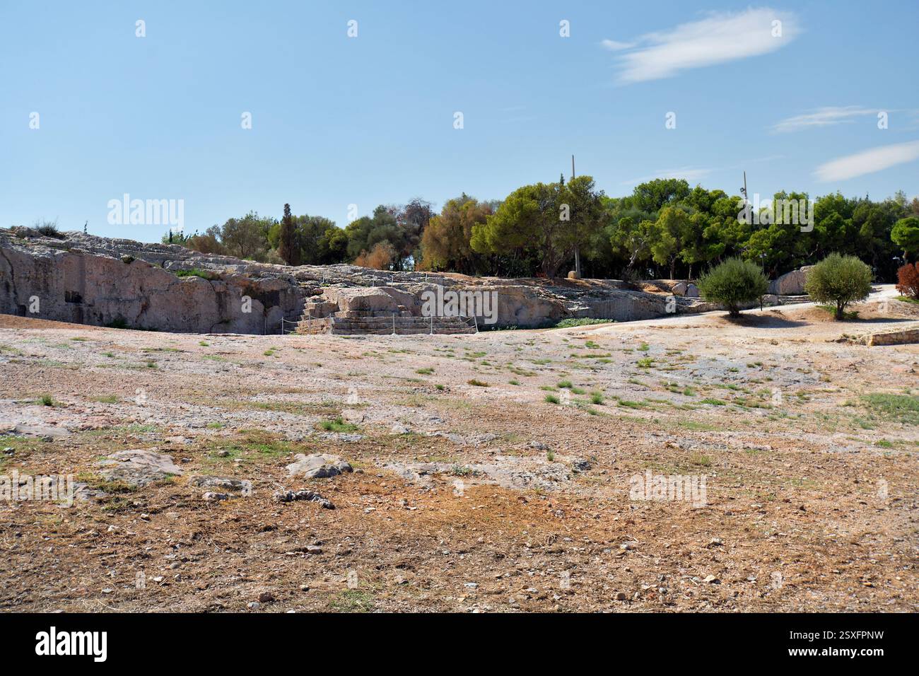 Athens, Greece - Pnyx - a historic place where democratic assemblies ...