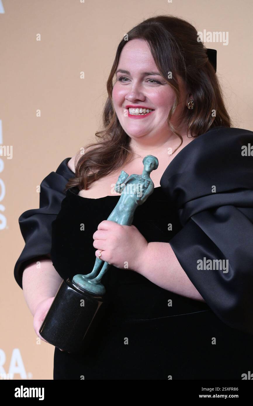 Los Angeles, USA. 23, February, 2025. Pictured left to right, Jessica ...