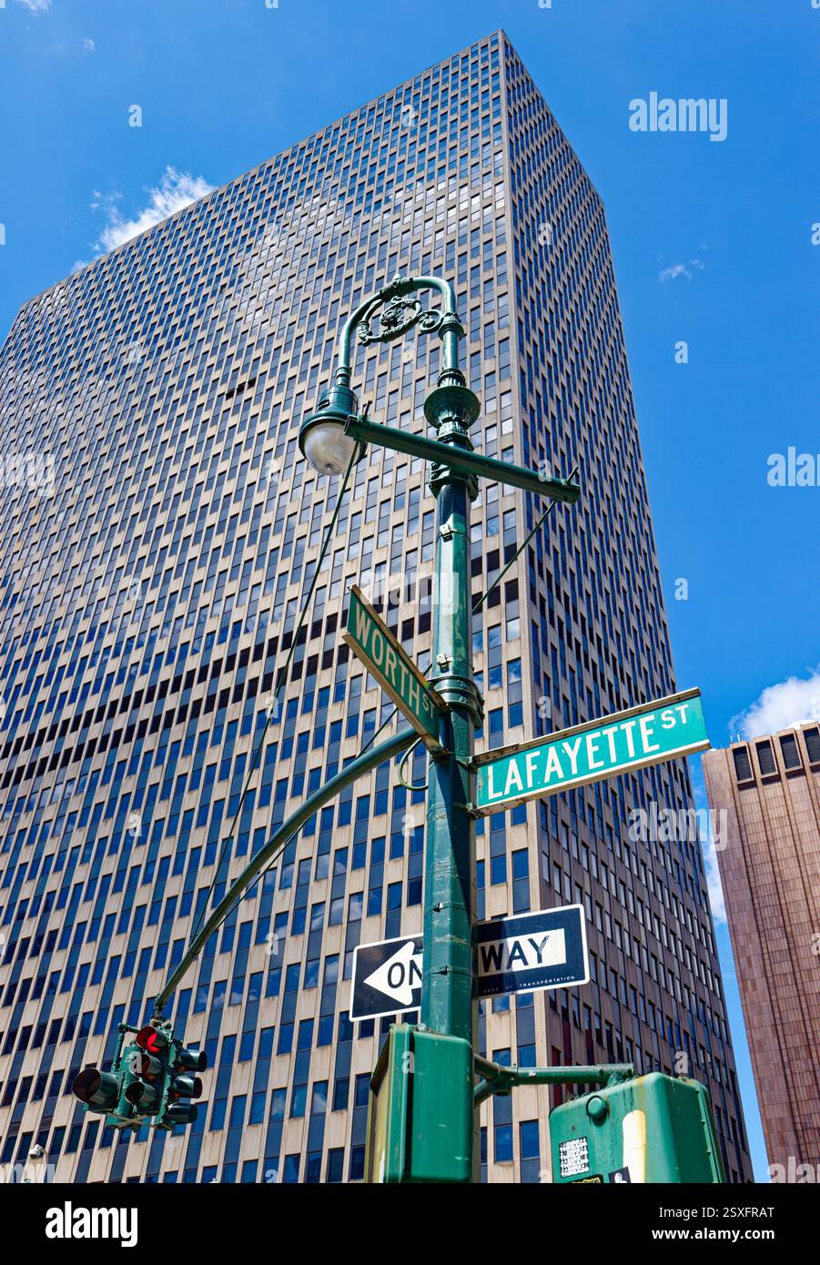 Jacob K. Javits Federal Building is the backdrop to a Bishops Crook ...