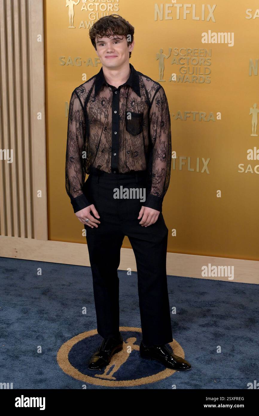 Los Angeles, USA. 23, February, 2025. Pictured left to right, Will ...