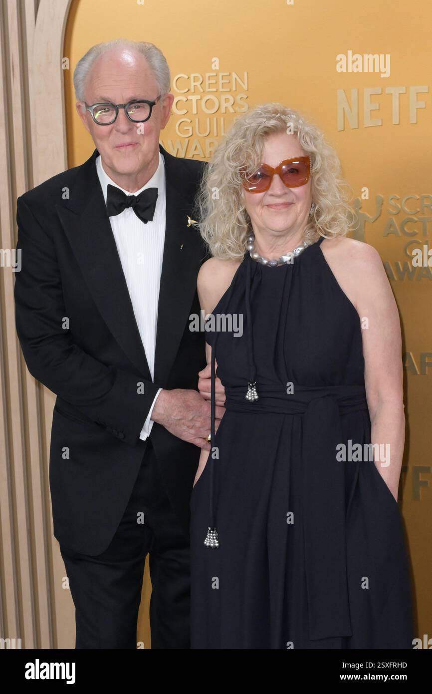 Los Angeles, USA. 23, February, 2025. Pictured left to right, John ...