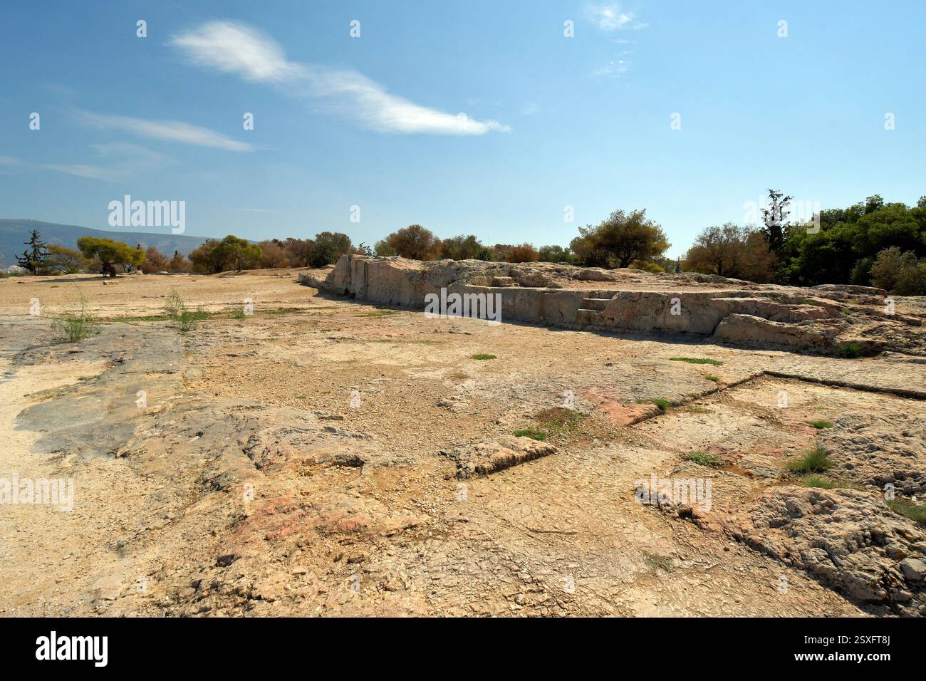Athens, Greece - Pnyx - a historic place where democratic assemblies ...