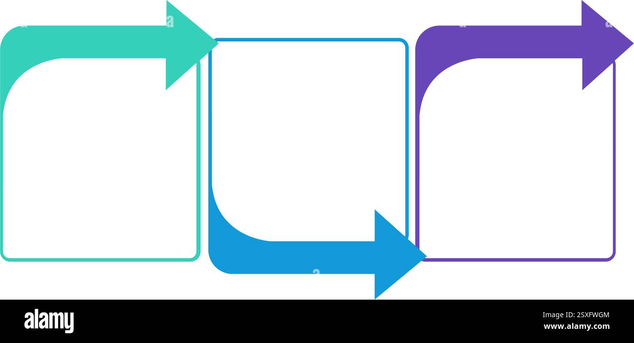 Arrow Box Process Flow Icon Stock Vector Image & Art - Alamy