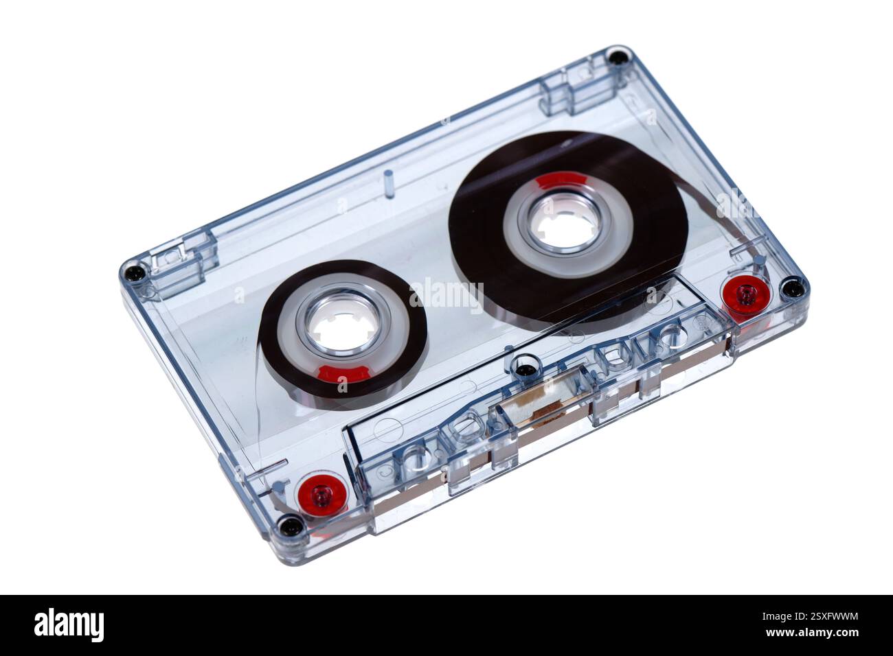 Retro audio cassette tape isolated on white background, 80's music ...