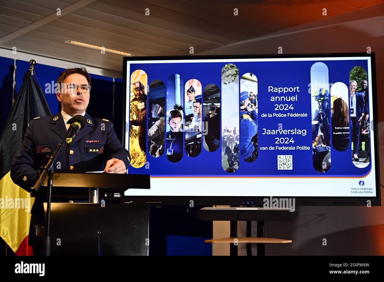 Brussels, Belgium. 24th Feb, 2025. Federal police general commissioner ...