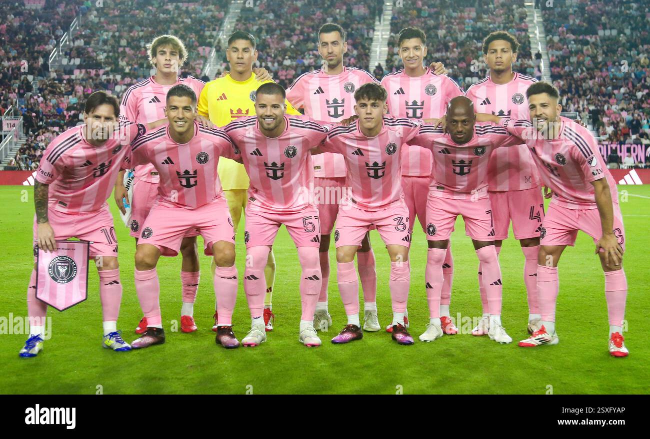 Fort Lauderdale, Florida, USA. 22nd Feb, 2025. Team photo of Inter ...