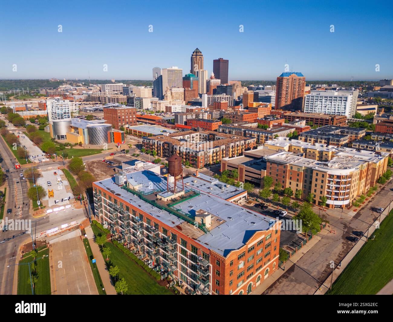 Des Moines, Iowa, USA Downtown City Skyline Stock Photo - Alamy