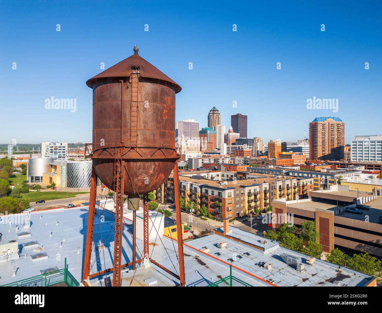 Des Moines, Iowa, USA Downtown city skyline Stock Photo - Alamy