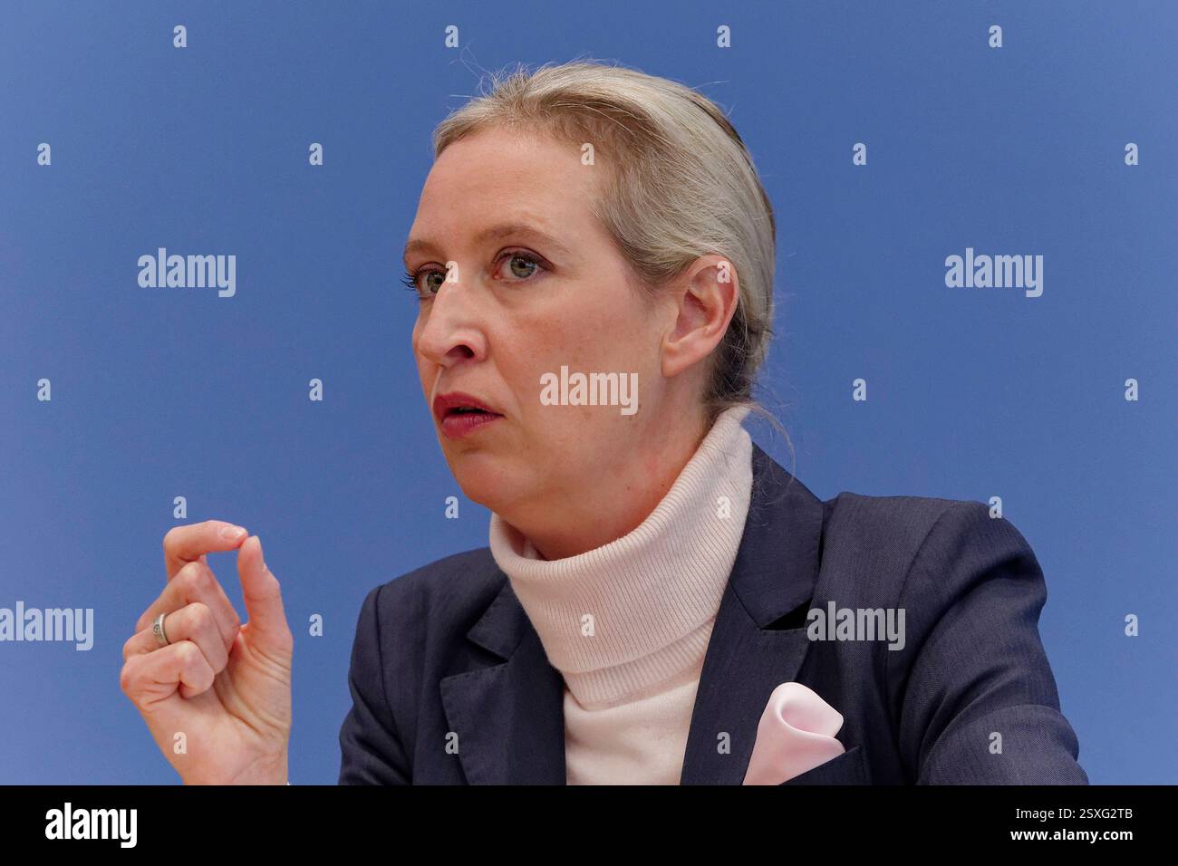 AfD-Wahlnachlese 2025-02-24 Deutschland, Berlin Bundespressekonferenz ...