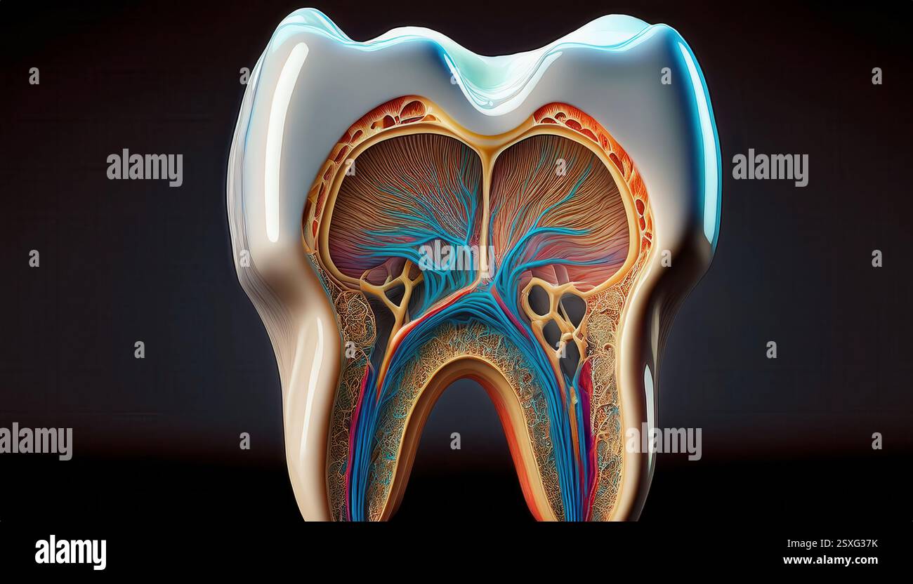 Delicate structures within a tooth illustrate dental complexity and ...
