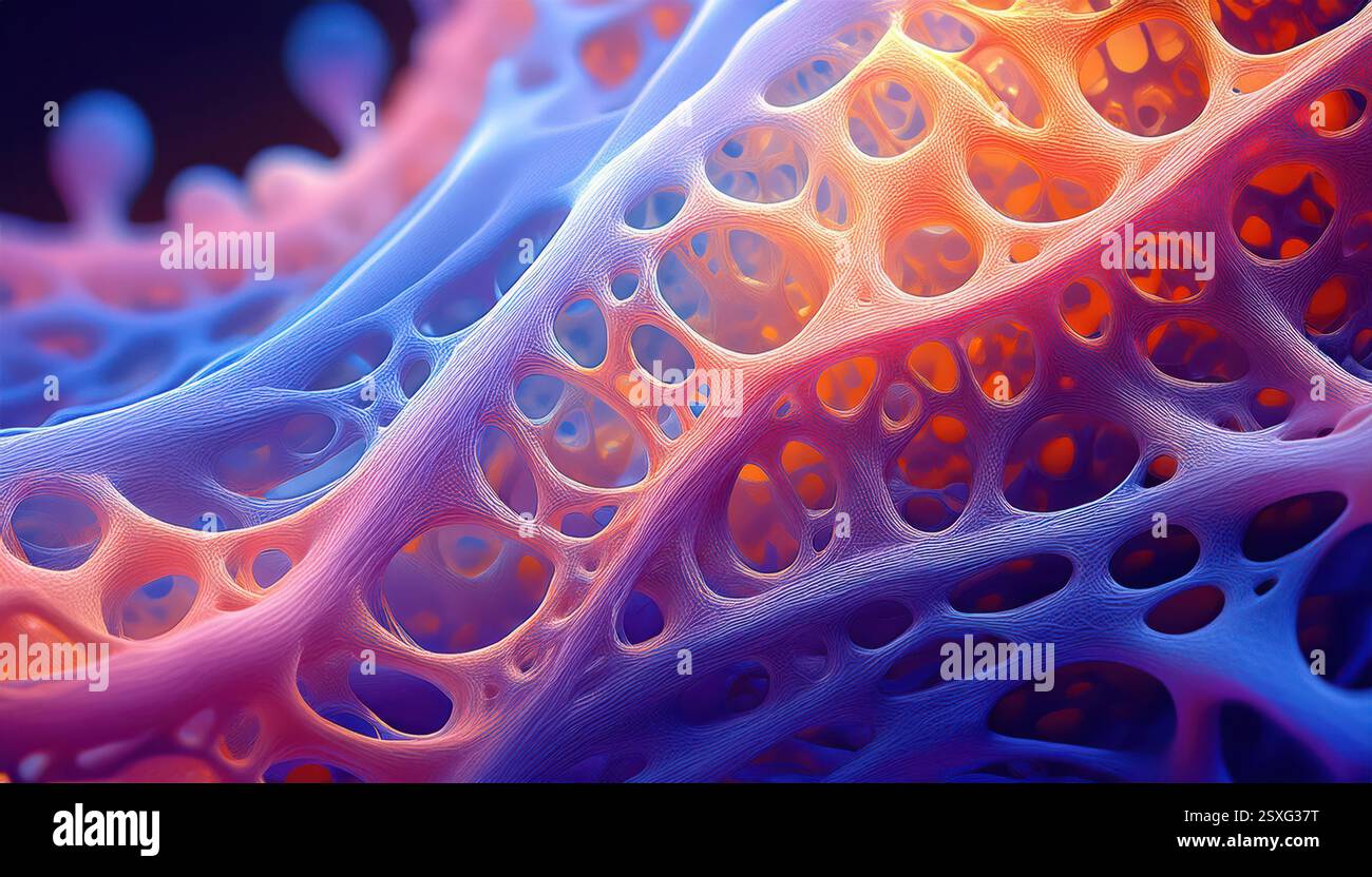 Colorful illustration reveals the complex structure of dental tissue ...