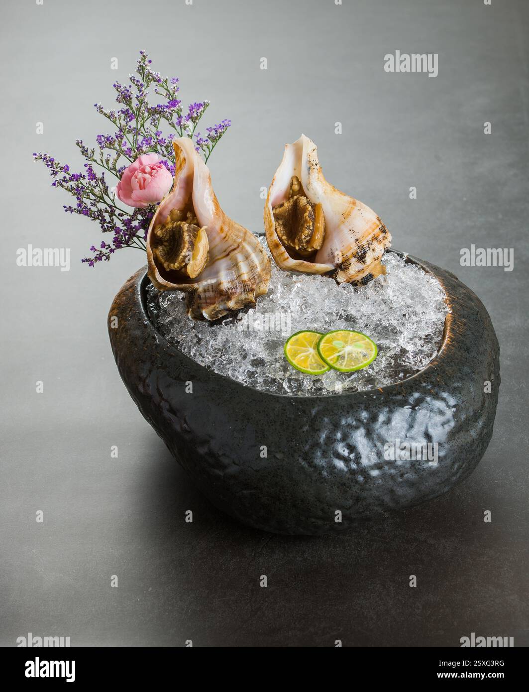 Sashimi plate with whelk hi-res stock photography and images - Alamy