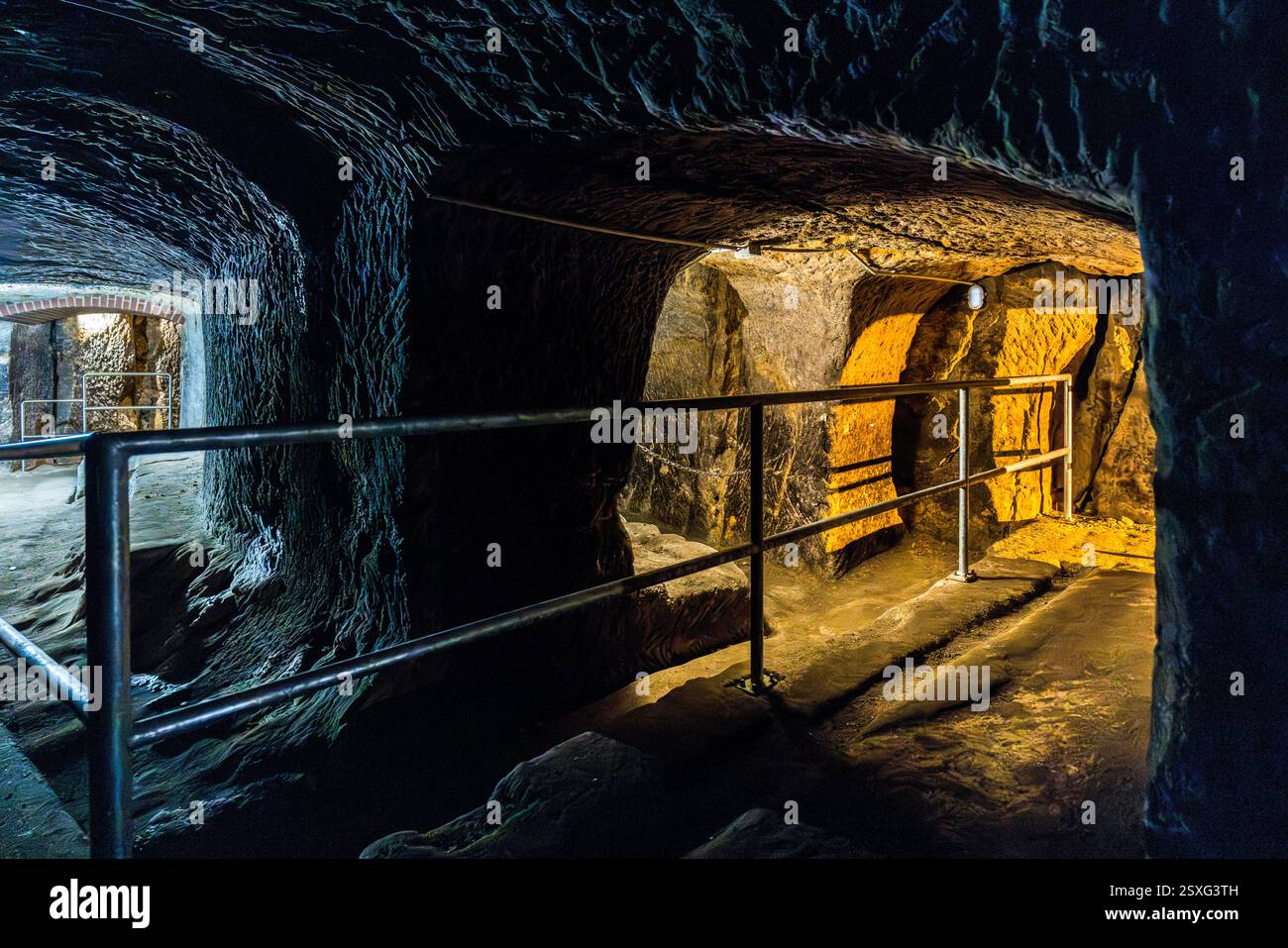 Underground beer cellars in Germany show signs for different beer types ...