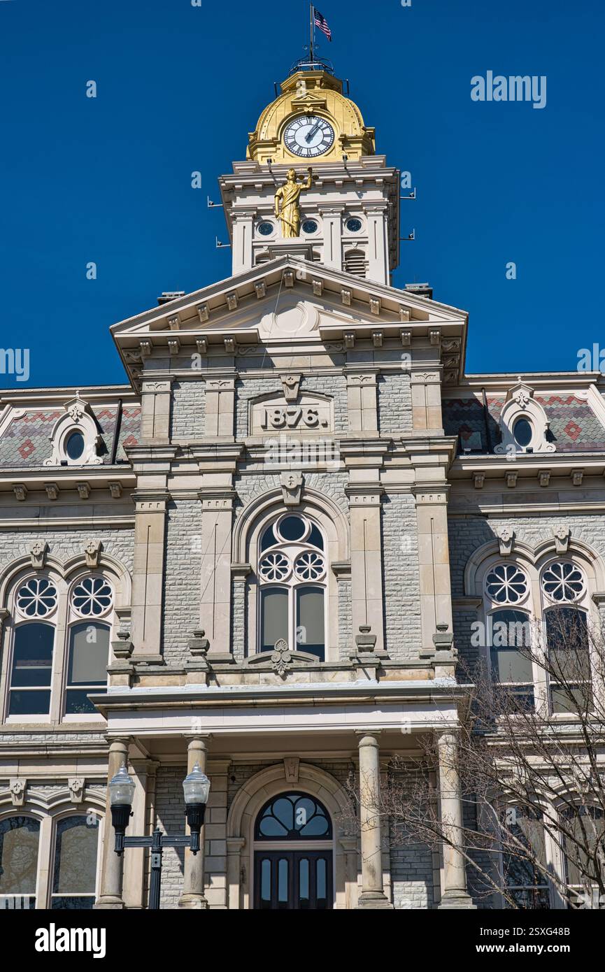 Licking County Ohio Courthouse in downtown Newark Ohio USA Stock Photo ...