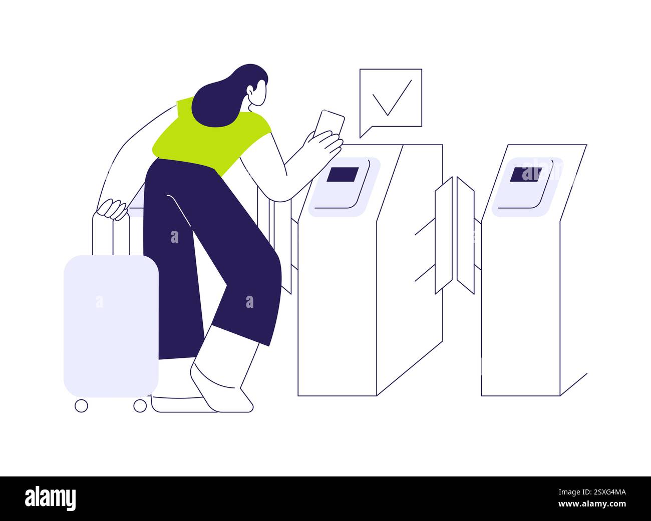 Transportation smart card abstract concept vector illustration Stock ...