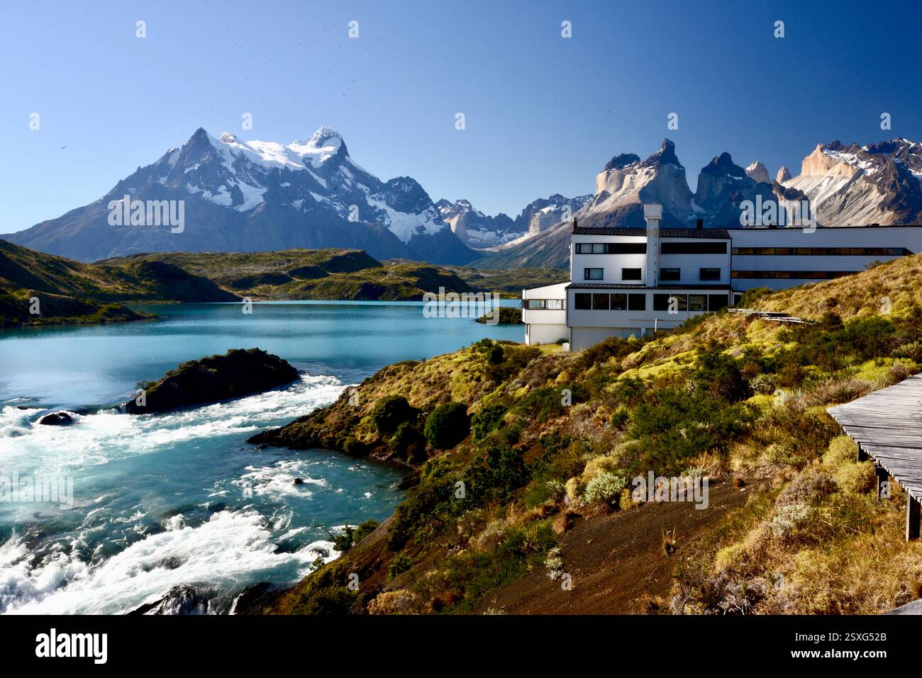 The awe inspiring Torres del Paine National Park in Chile Stock Photo ...