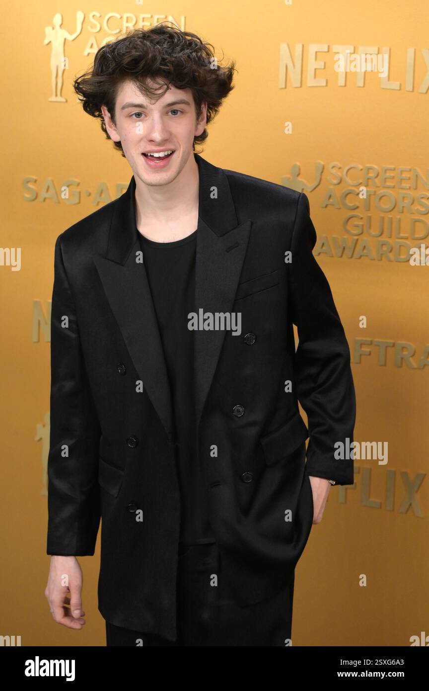 LOS ANGELES, USA. February 23, 2025: Mark Eydelshteyn at the 2025 Screen Actors Guild Awards ...