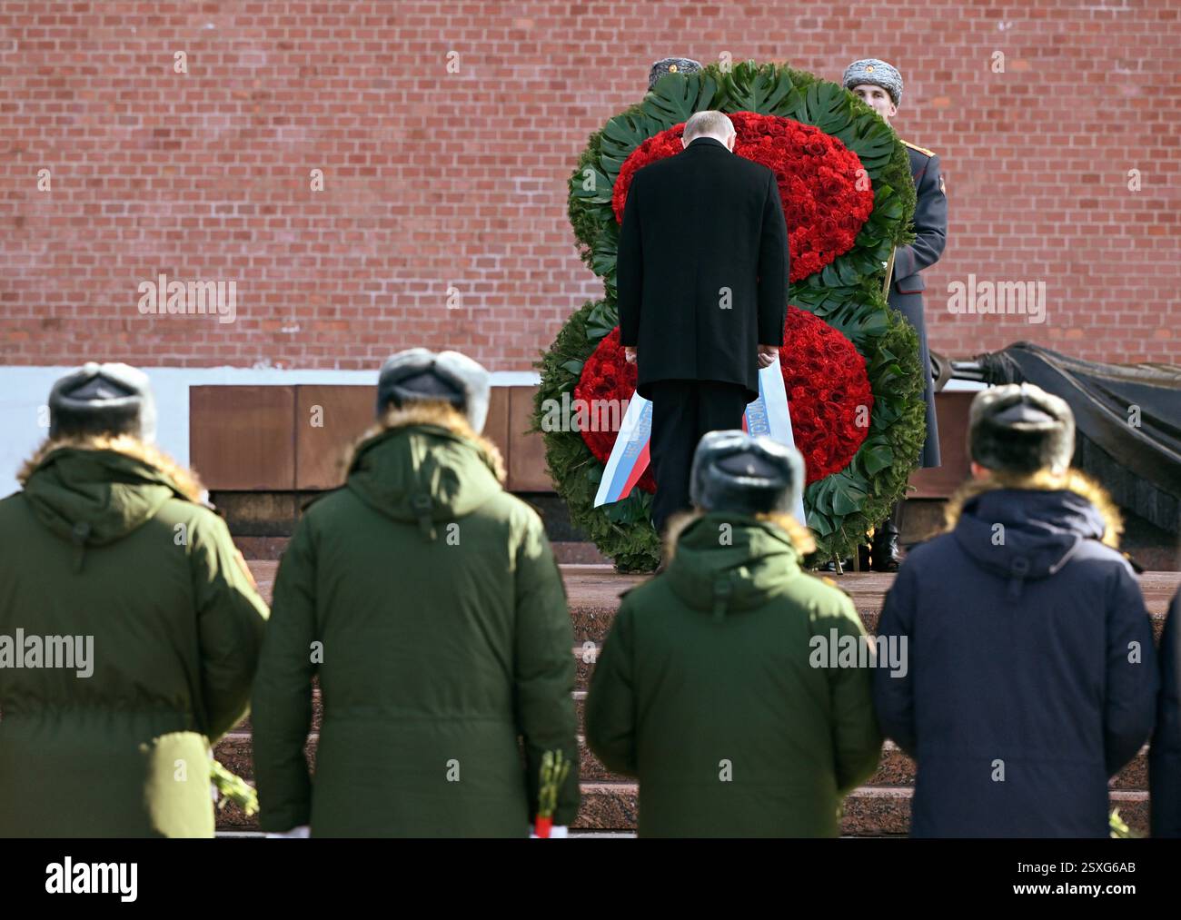 Russian President Vladimir Putin during the ceremony. Credit: Dmitry ...