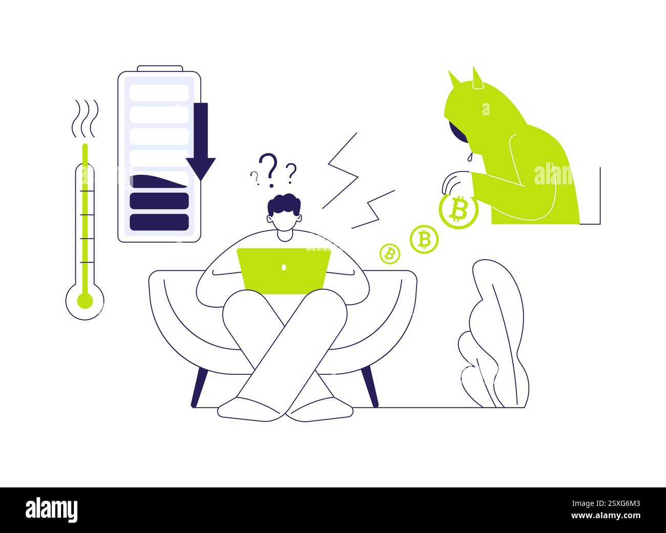 Hidden mining abstract concept vector illustration Stock Vector Image ...