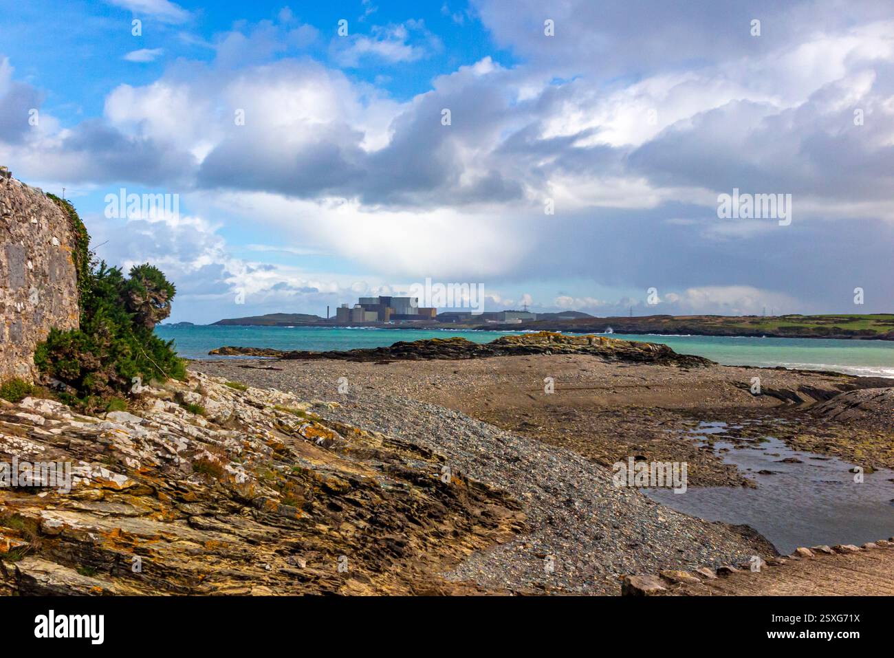Wylfa nuclear power station a decommissioned Magnox station on the ...