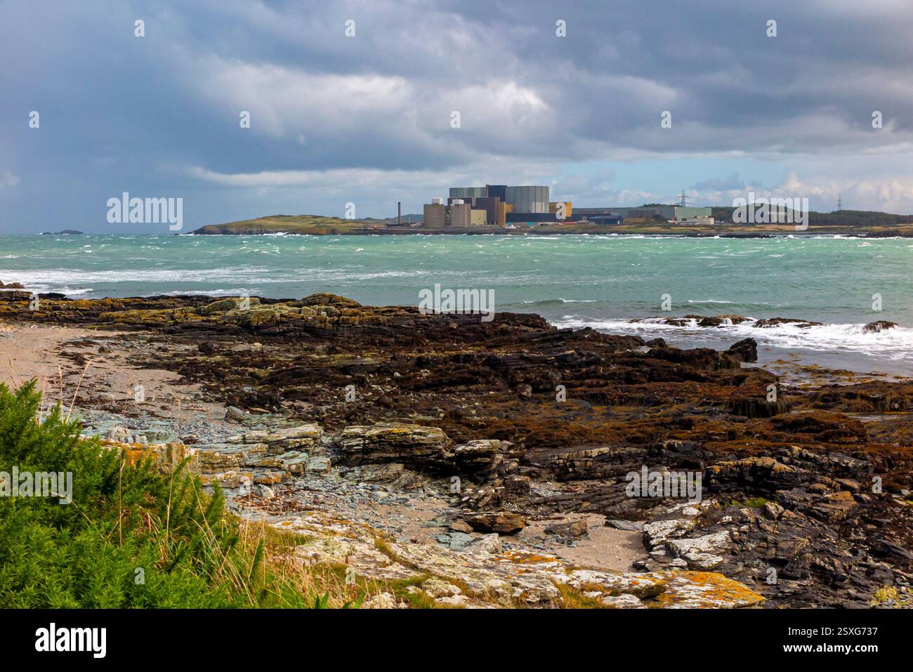 Wylfa nuclear power station a decommissioned Magnox station on the ...