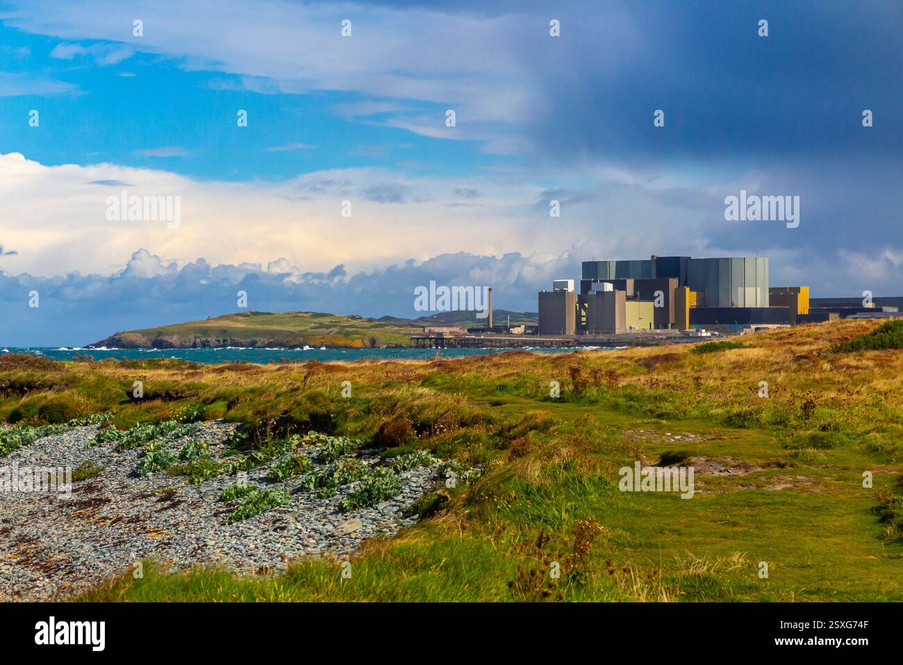 Wylfa nuclear power station a decommissioned Magnox station on the ...