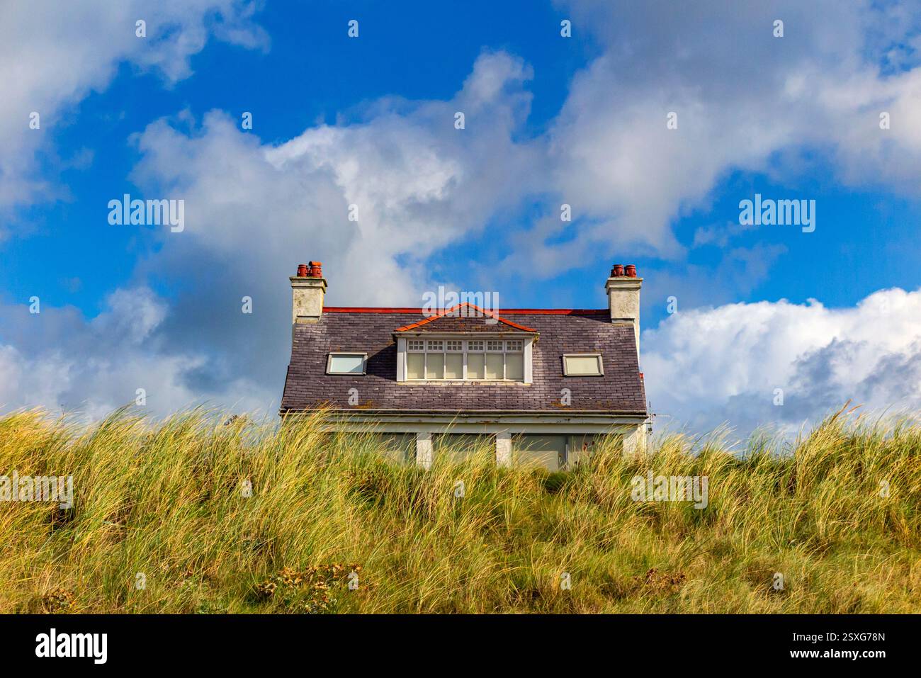 House near the beach at Trearddur Bay a coastal village resort south of ...