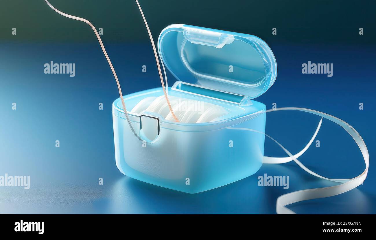 Essential tools for maintaining dental hygiene feature prominently in a ...