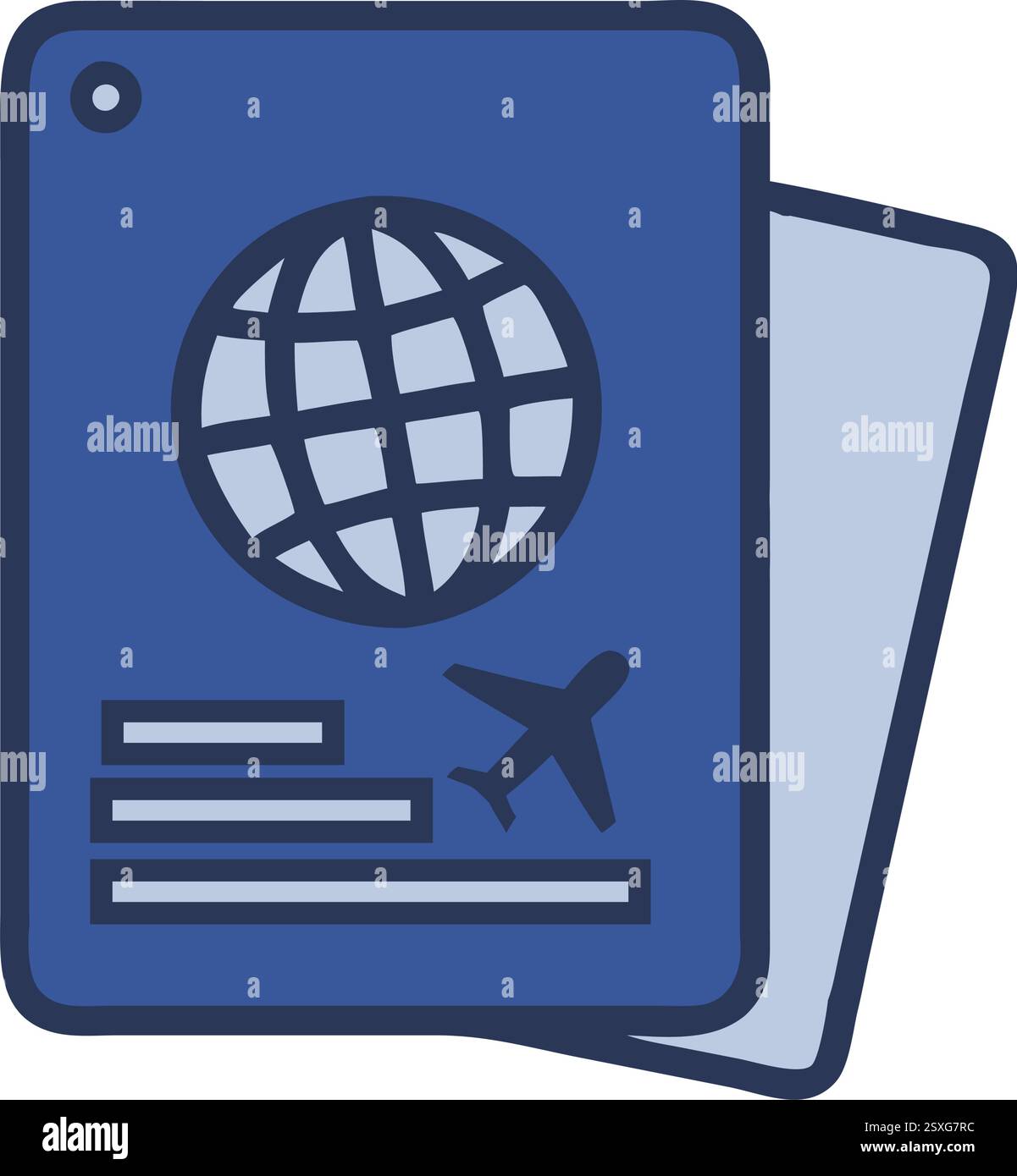 Student Visa Travel Document Icon Stock Vector Image & Art - Alamy
