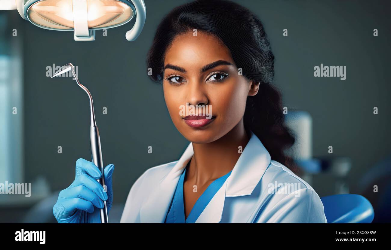 Team skilled stomatologist in hi-res stock photography and images - Alamy