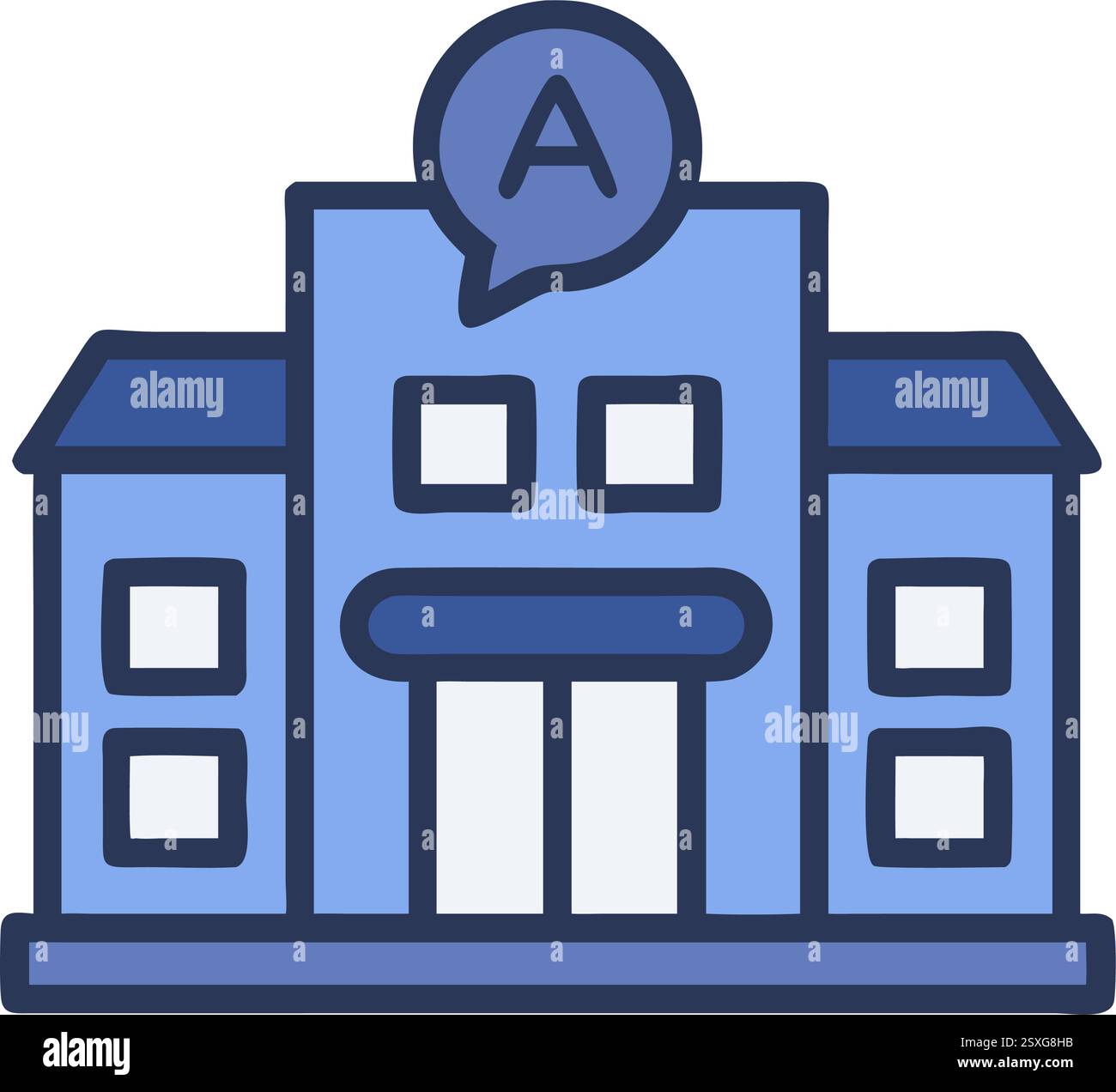 Student Visa University Building Icon Stock Vector Image & Art - Alamy