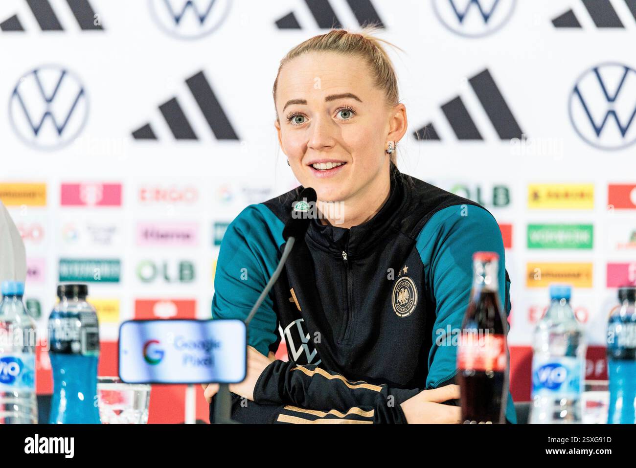Lea Sch?ller (Deutschland, 11) UEFA Women?s Nations League: Pressekonferenz Deutschland vor dem ...
