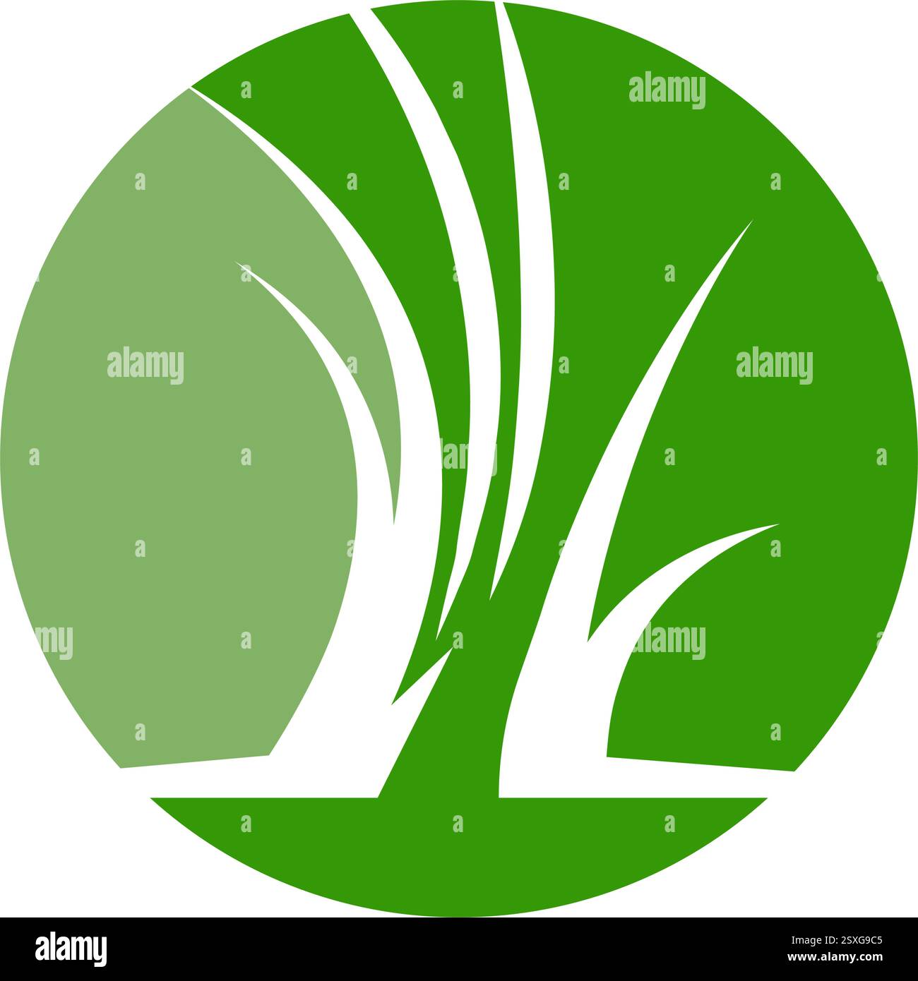 Grass log icon design template Stock Vector Image & Art - Alamy