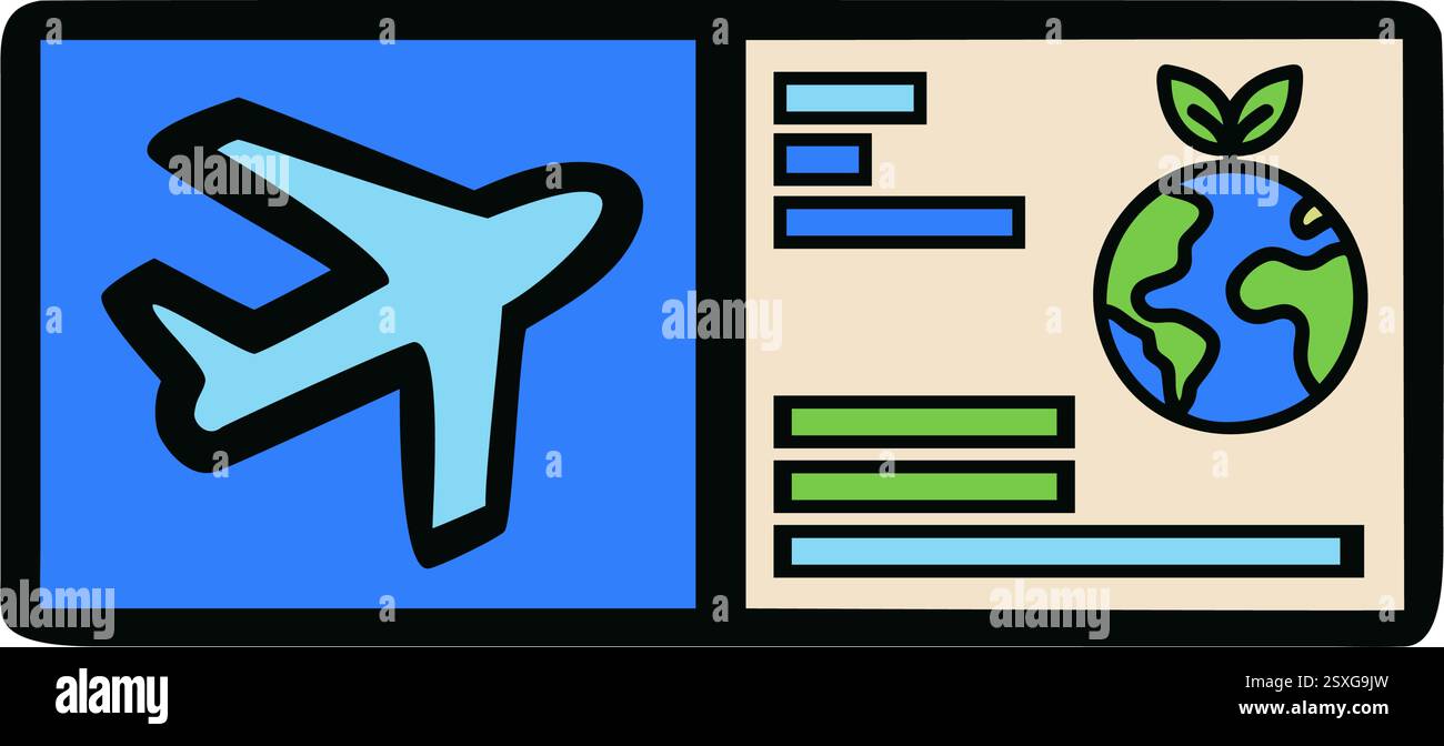 Sustainable flight Stock Vector Images - Alamy