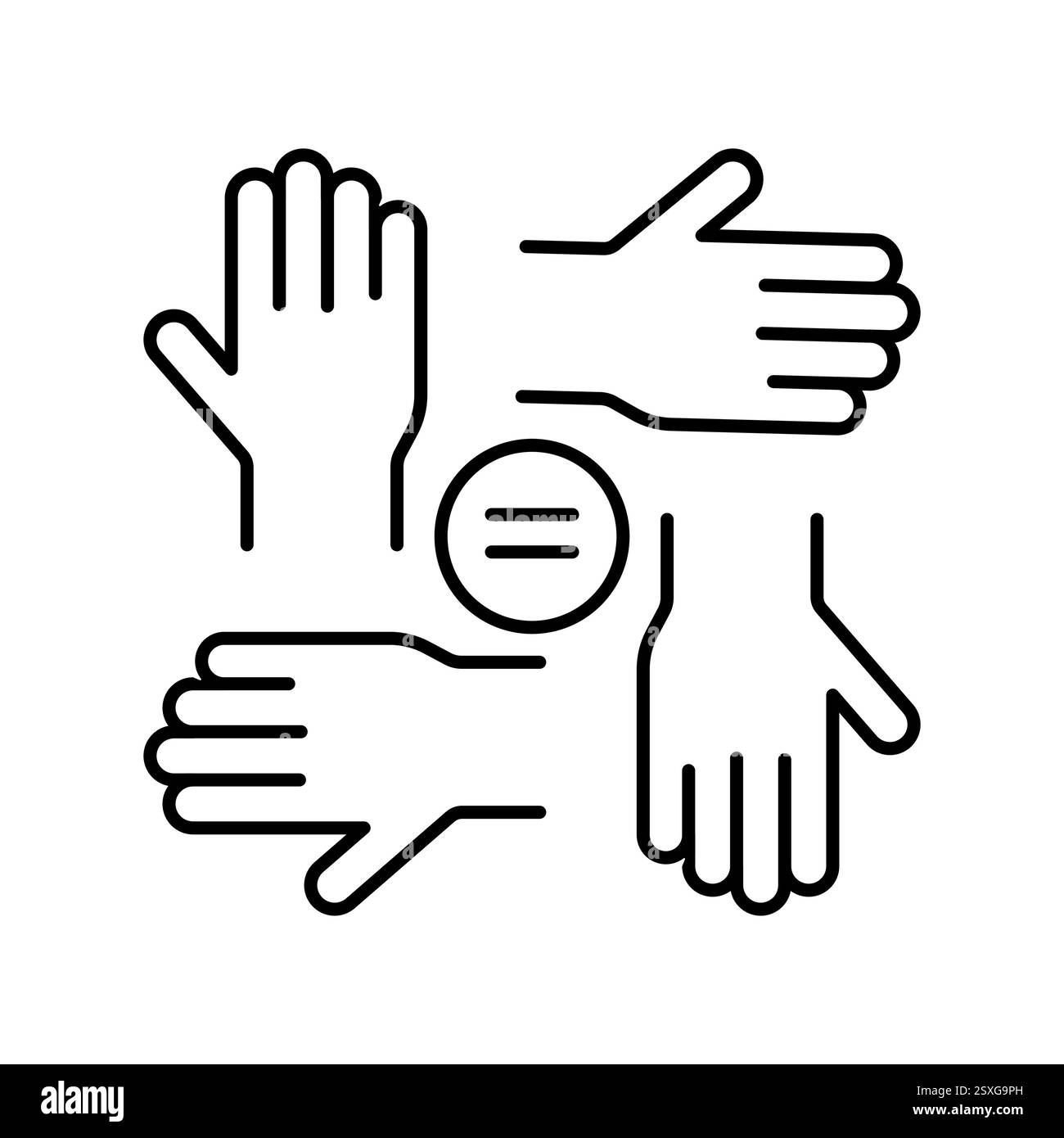 Inclusive education vector vectors Black and White Stock Photos ...