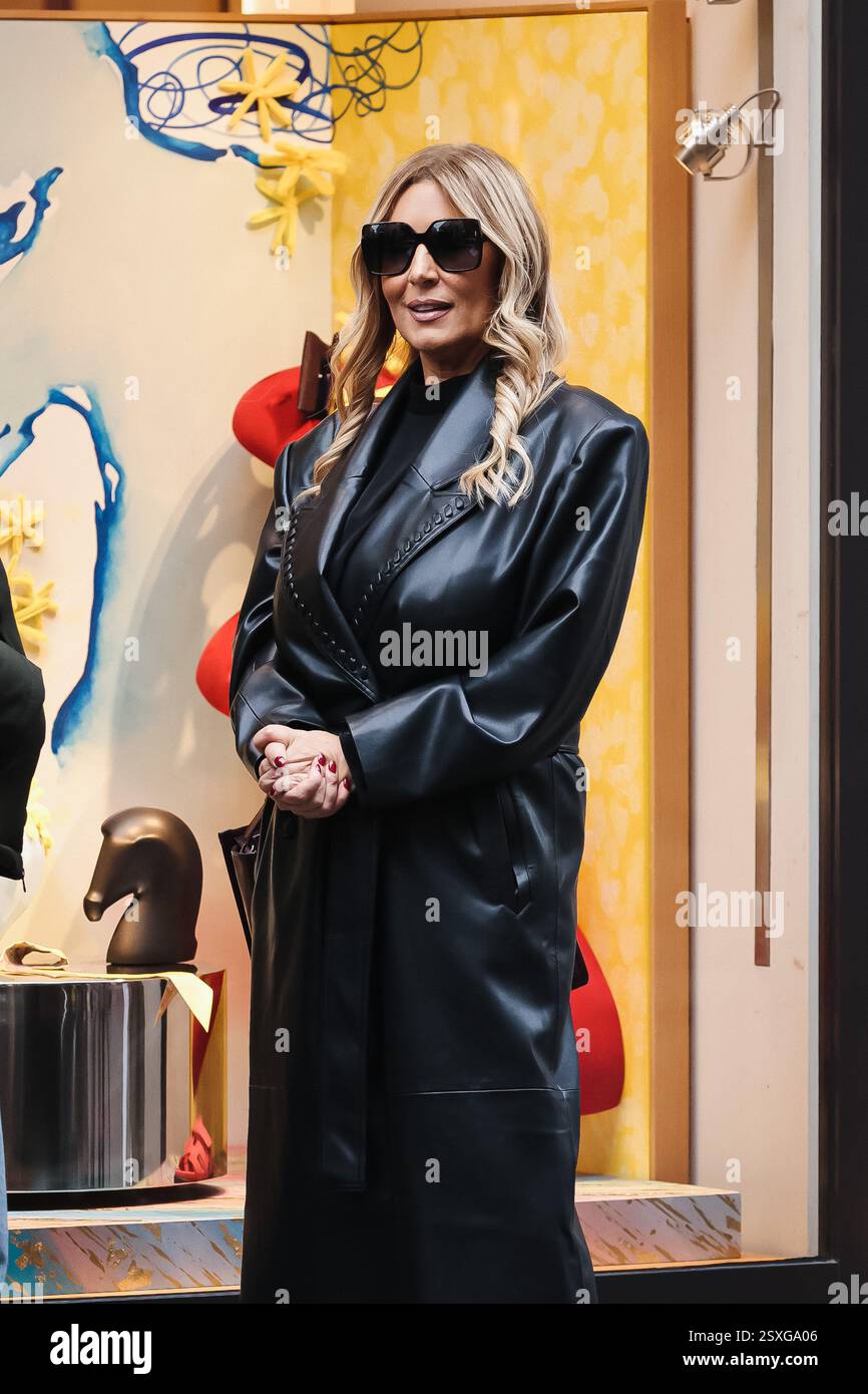 Milan, Italy. 24th Feb, 2025. Milan, Celebrity Sightings - Selvaggia ...