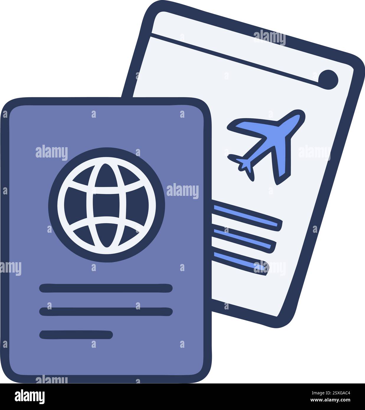 Student Visa Travel Permit Icon Stock Vector Image & Art - Alamy