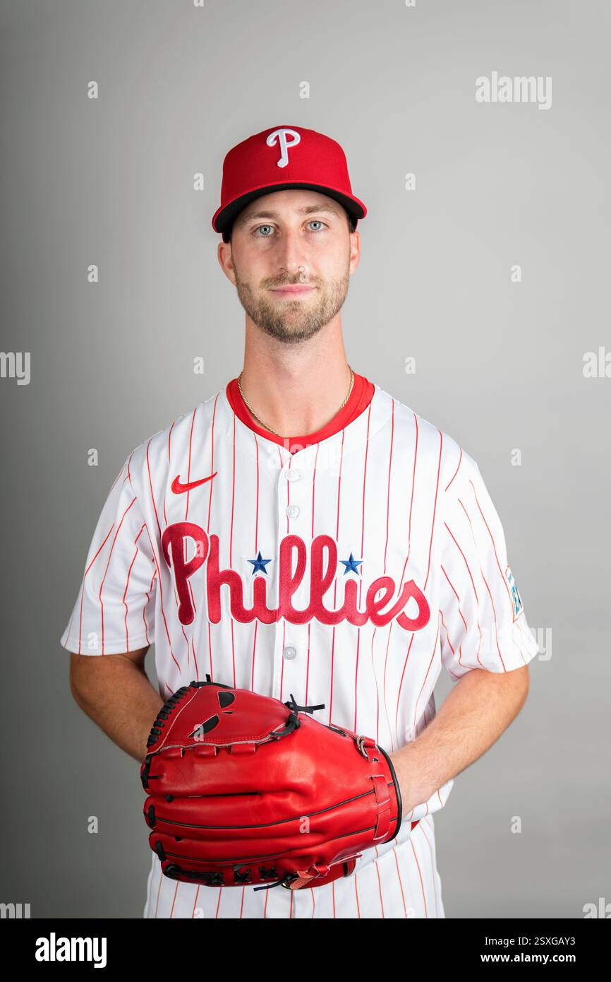 This is a 2025 photo of pitcher Austin Schulfer of the Philadelphia ...