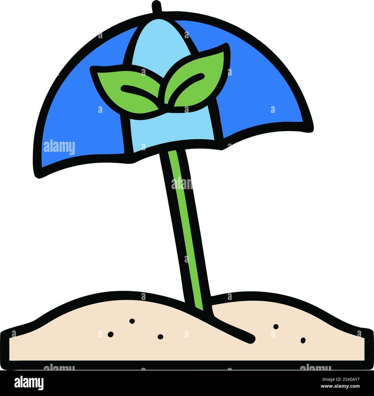 Sustainable Tourism Beach Icon Stock Vector Image & Art - Alamy