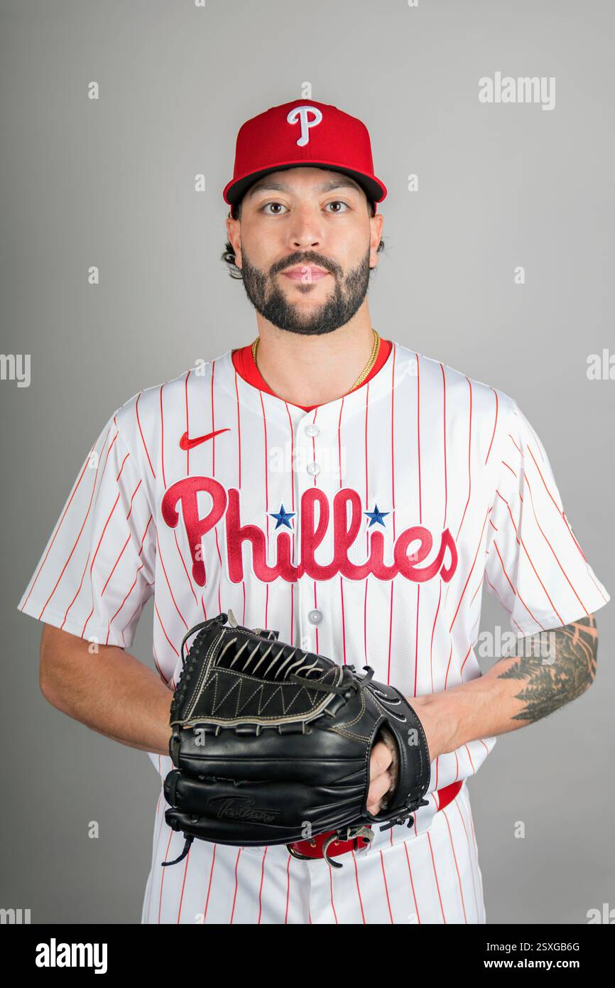 This is a 2025 photo of pitcher Nicholas Padilla of the Philadelphia ...