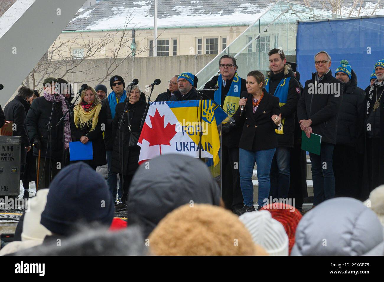 Toronto, ON, Canada – February 23, 2025: Chrystia Freeland, Canadian ...