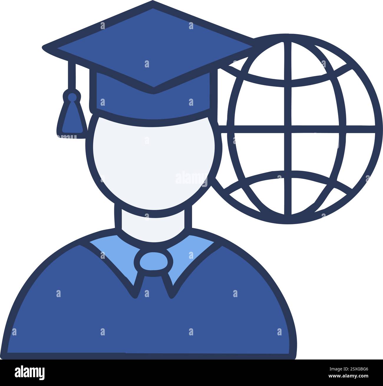 Student Visa International Graduate Icon Stock Vector Image & Art - Alamy
