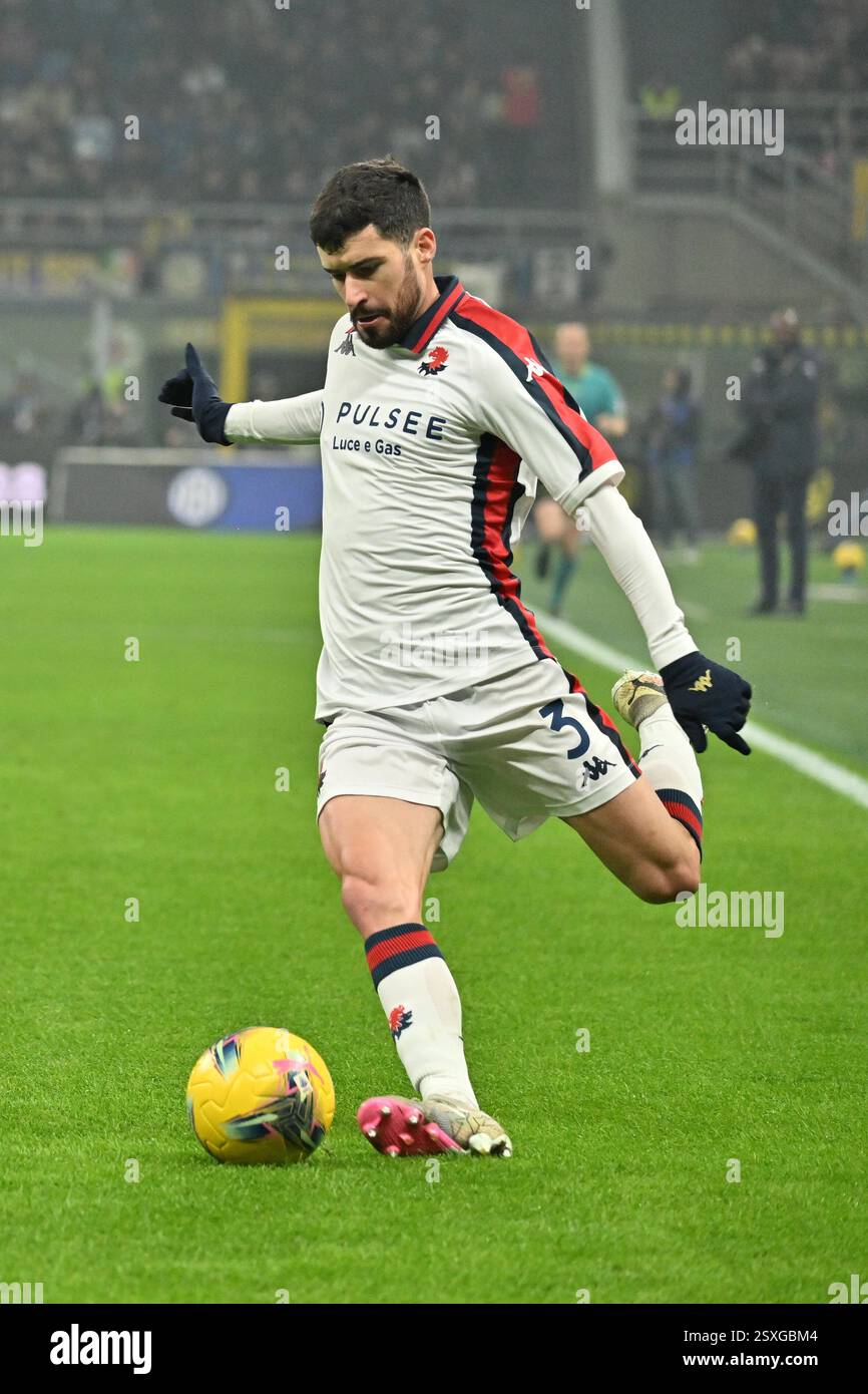Milano, Italy. 22nd Feb, 2025. Italy, march 29 st 2024: Aaron Martin ...