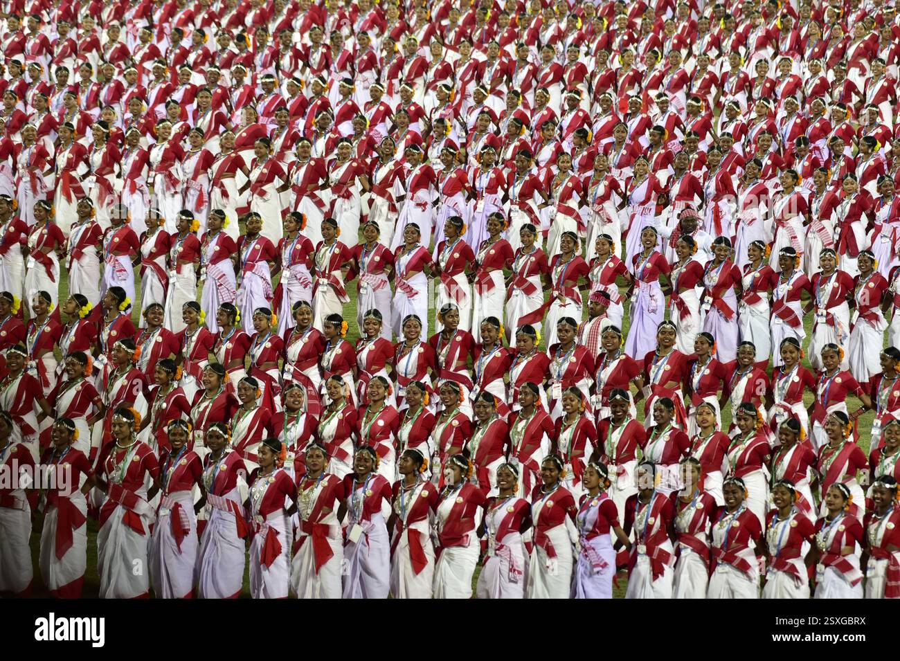 Guwahati, Guwahati, India. 24th Feb, 2025. Tea tribe Youth perform ...