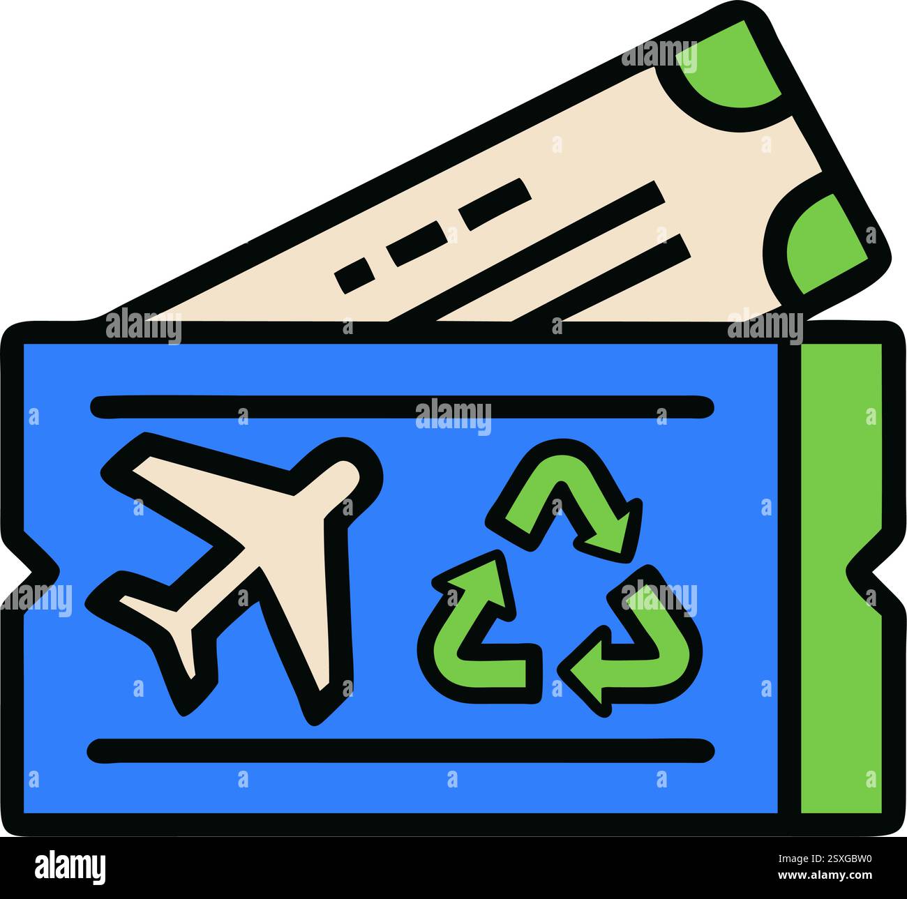 Sustainable Tourism Ticket Icon Stock Vector Image & Art - Alamy