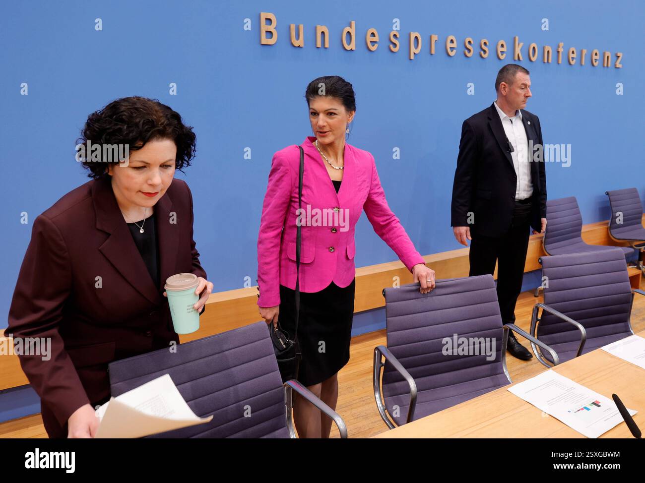 Amira Mohamed Ali, Parteivorsitzende BSW, Dr. Sahra Wagenknecht ...