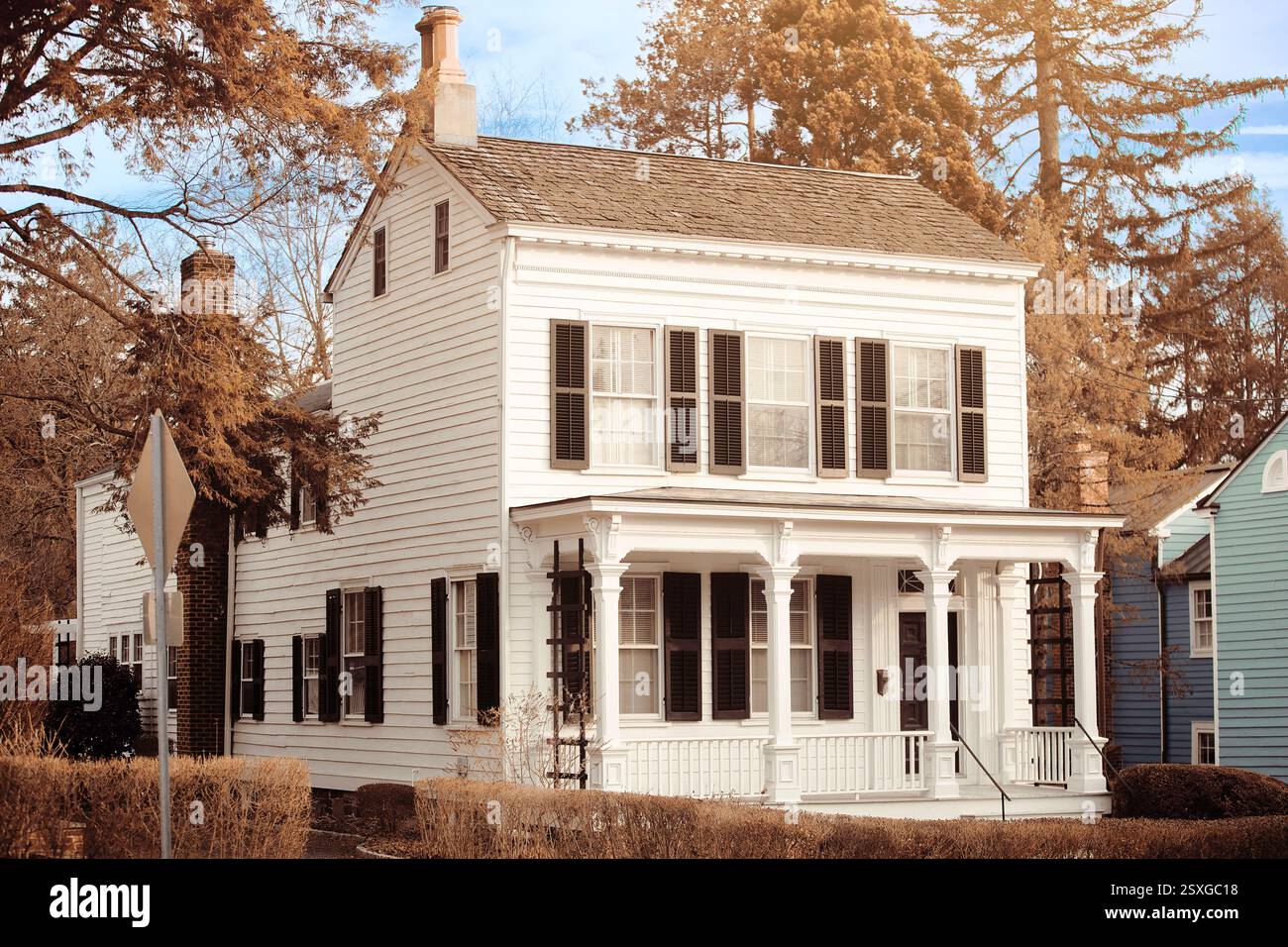 The facade of Einstein's house at 112 Mercer St. in Princeton, New ...