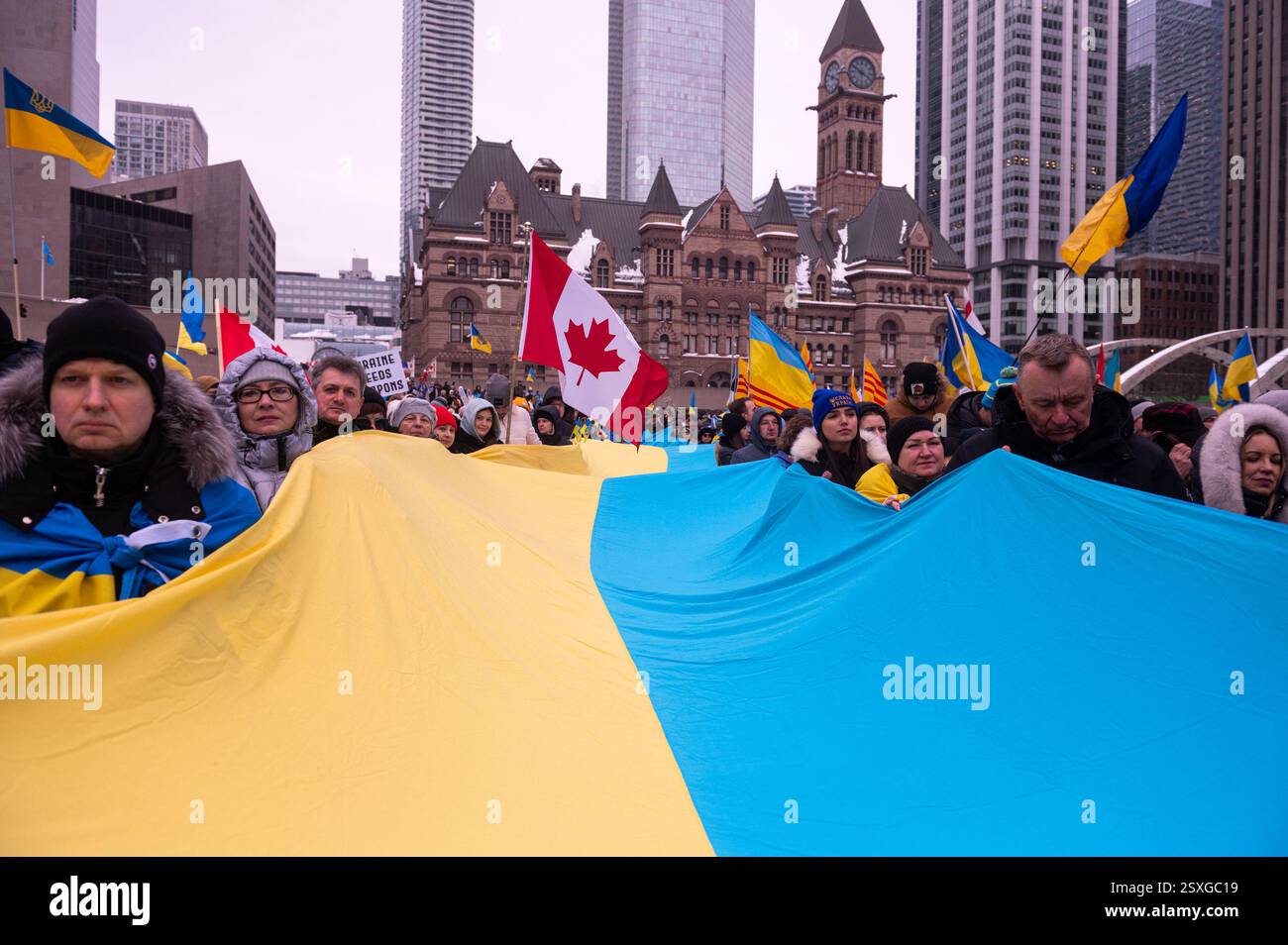 Toronto, ON, Canada – February 23, 2025: People participate in the ...