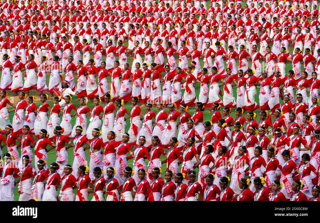 February 23, 2025: Several thousands of dancers perform traditional ...
