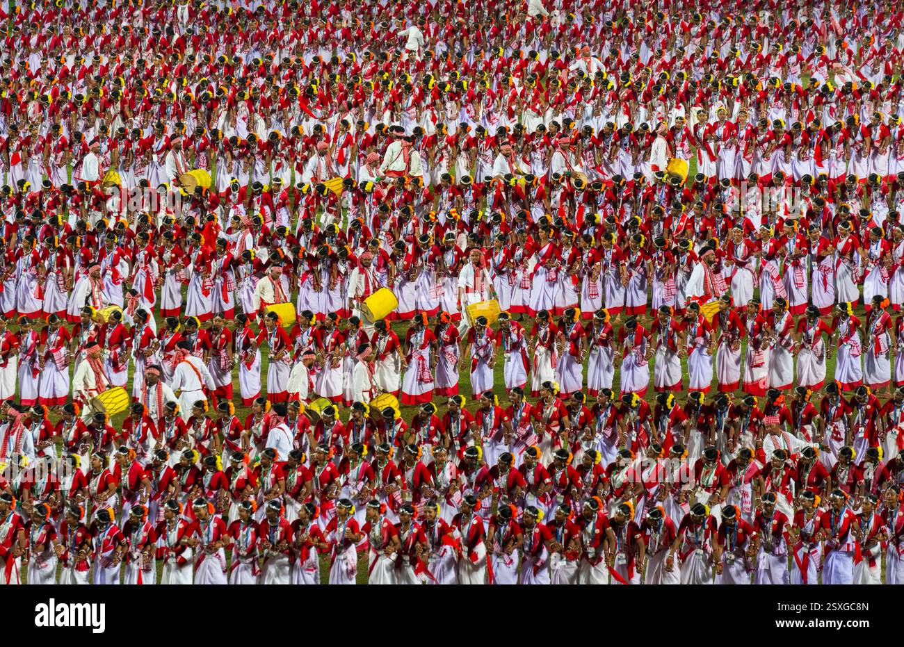 February 23, 2025: Several thousands of dancers perform traditional ...